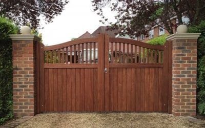 Lulworth Hardwood Double Gates - Wooden Gate Makers